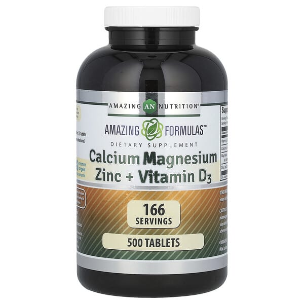 Viên uống Canxi Magie Kẽm Vitamin D3 Amazing Nutrition 500 viên