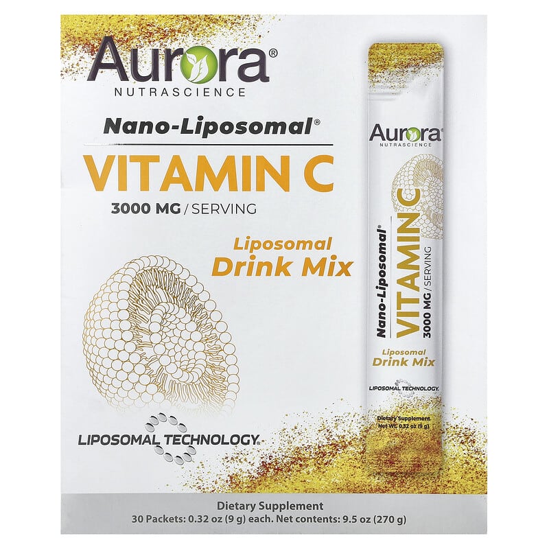Aurora Nutrascience Nano-Liposomal Vitamin C 3000 mg 30 Packets