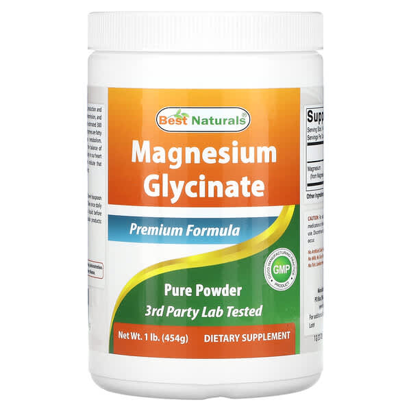 Magnesium Glycinate Best Naturals 1 lb Hỗ trợ sức khỏe