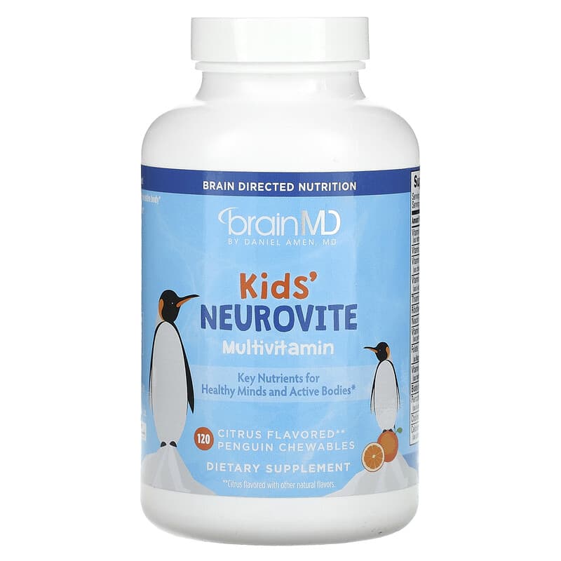 BrainMD Kids Neurovite Multivitamin 120 Penguin Chewables