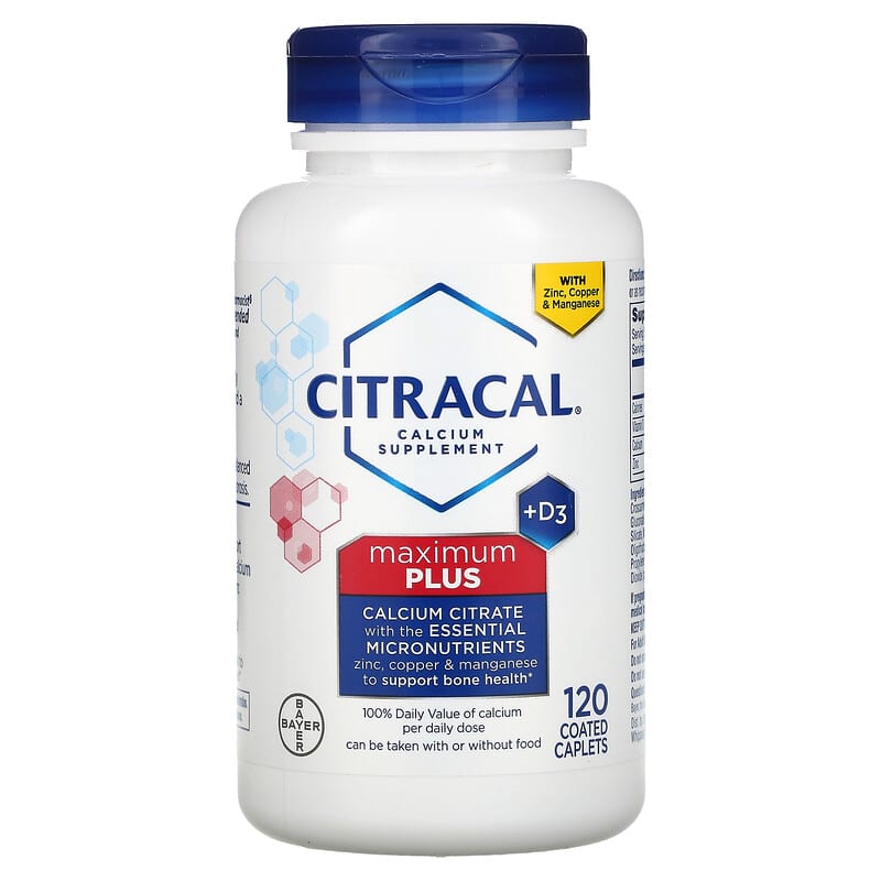 Citracal Calcium Supplement + D3 Maximum Plus 120 Coated Caplets | XaXi