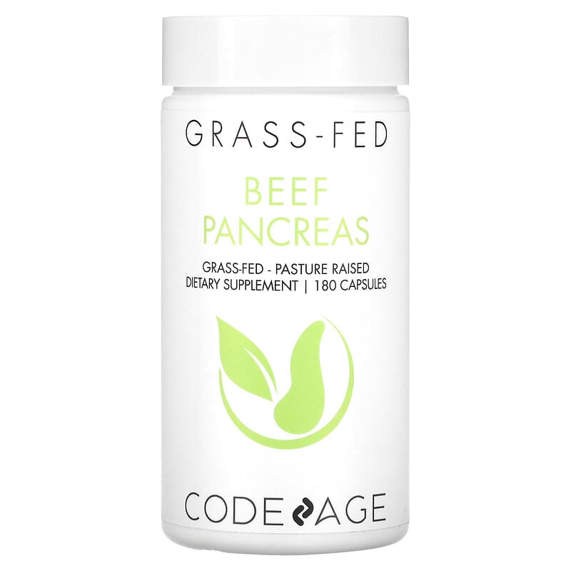 Codeage Beef Pancreas Grass-Fed Pasture Raised 180 Capsules | XaXi