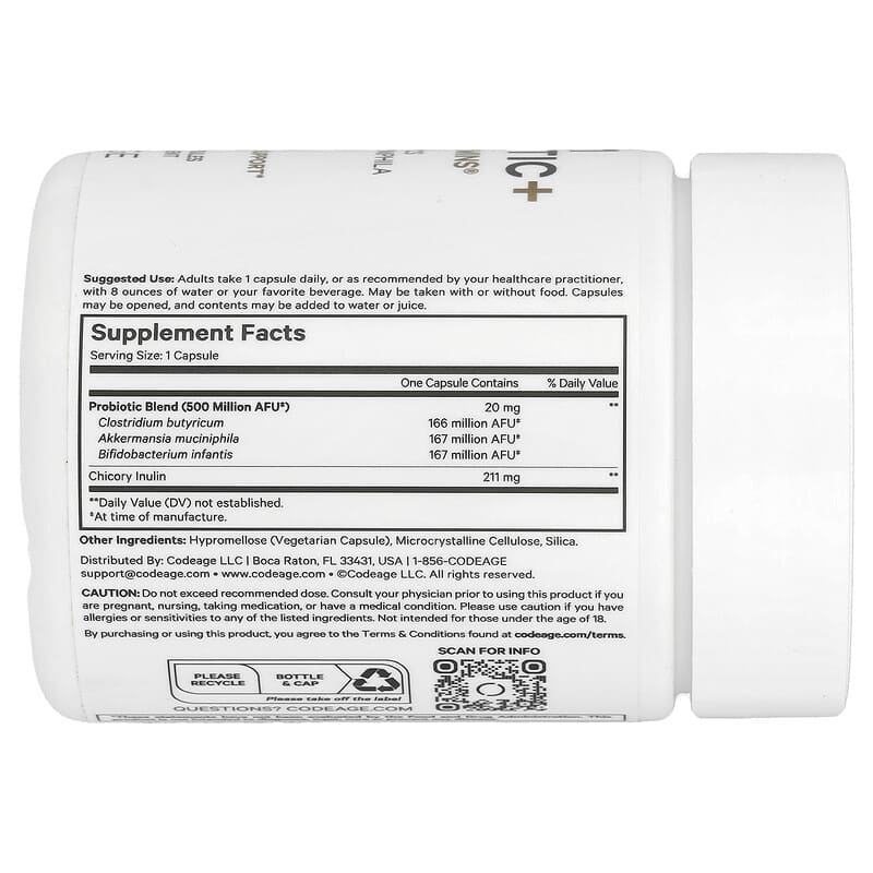 Codeage Glp-1 Probiotic 90 Vegetable Capsules