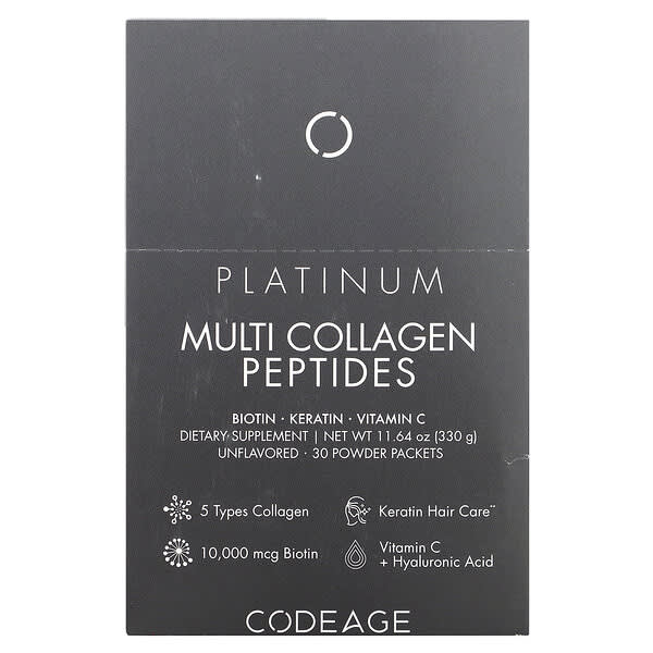 Collagen Platinum Codeage Biotin Keratin 30 Gói 11g