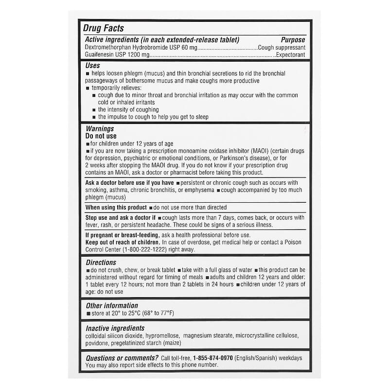 Contac Cough Expectorant Maximum Strength 21 Tablets