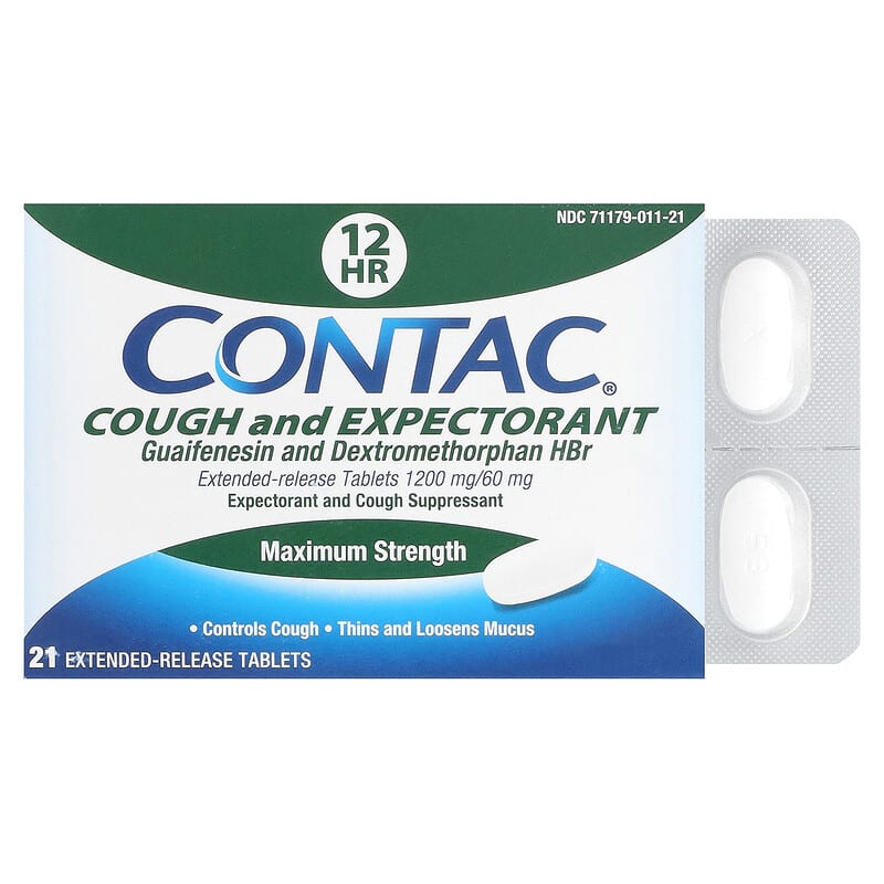 Contac Cough Expectorant Maximum Strength 21 Tablets