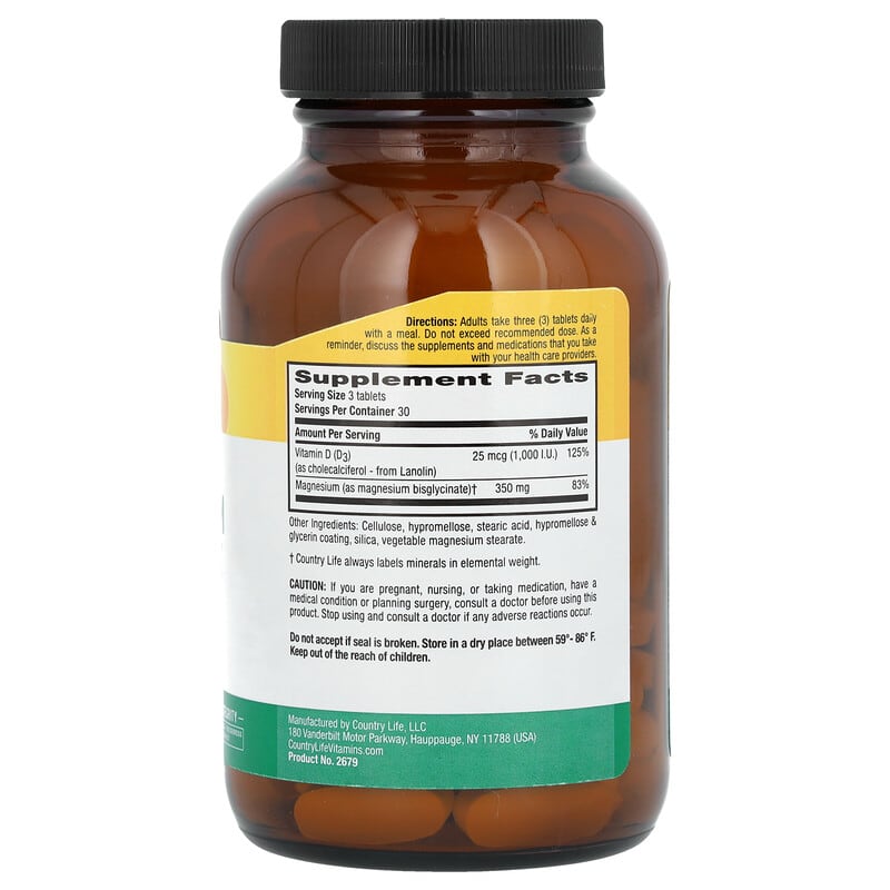 Country Life High Absorption Magnesium Glycinate 90 Tablets