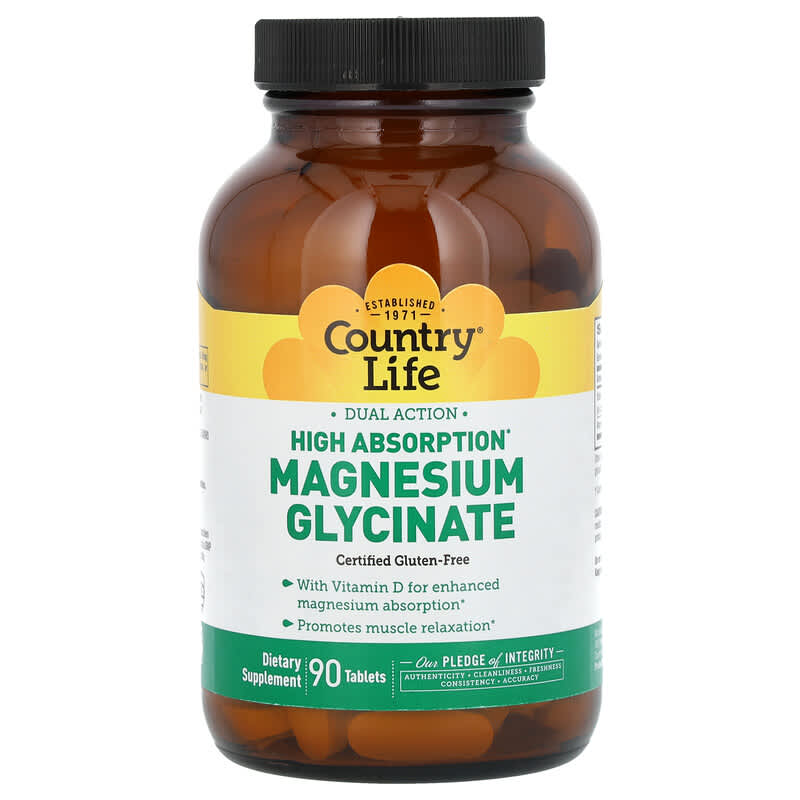 Country Life High Absorption Magnesium Glycinate 90 Tablets