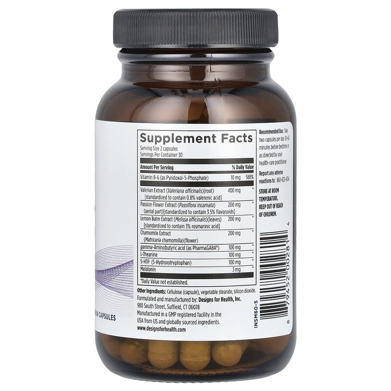 Insomnitol 60 Vegetarian Capsules - Designs For Health