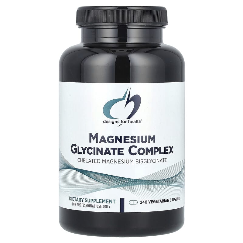 Magnesium Glycinate Complex 240 Vegetarian Capsules Designs For Health