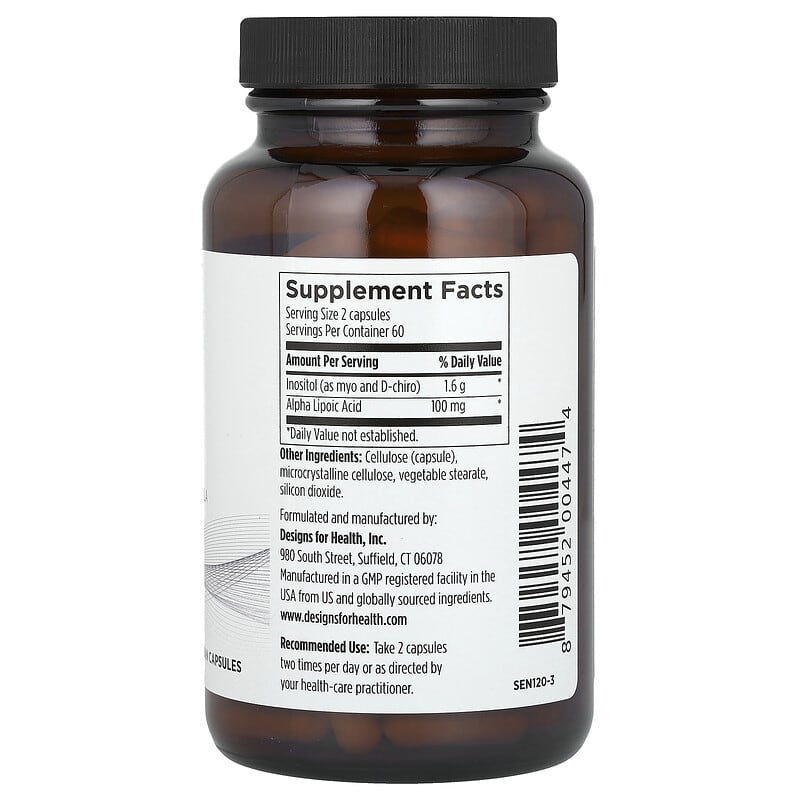 Sensitol Myo-Inositol D-Chiro-Inositol 120 Capsules