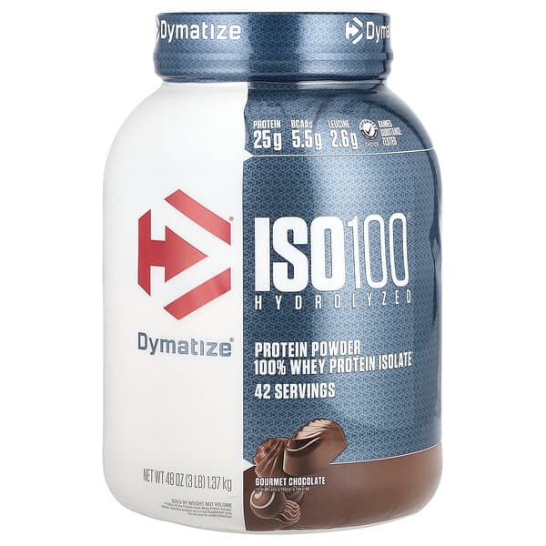 Dymatize ISO100 Whey Protein Isolate Gourmet Chocolate 3 lb