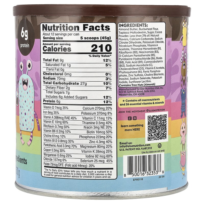 Else Kids My First Plant Shake Cocoa 570g 1.25 Lb