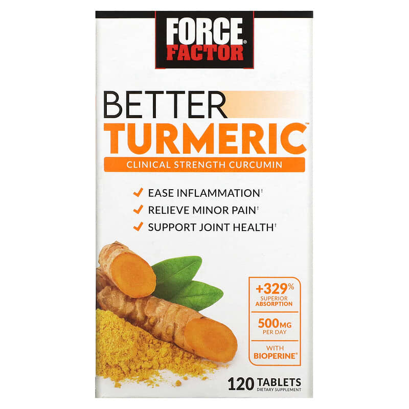 Force Factor Better Turmeric 120 Tablets | XaXi