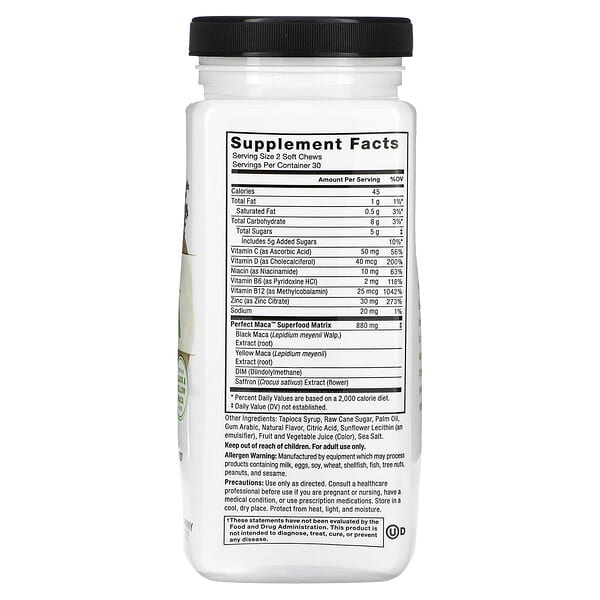 Kẹo mềm Superfood Perfect Maca Dark Cherry 60 viên