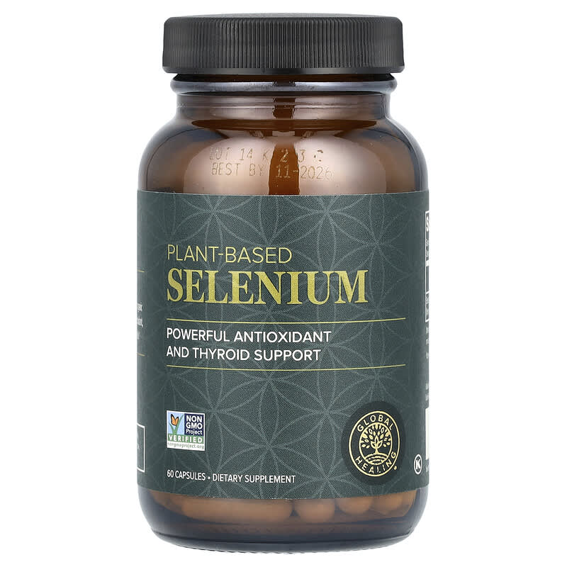 Global Healing Plant-Based Selenium 60 Capsules bổ sung tự nhiên
