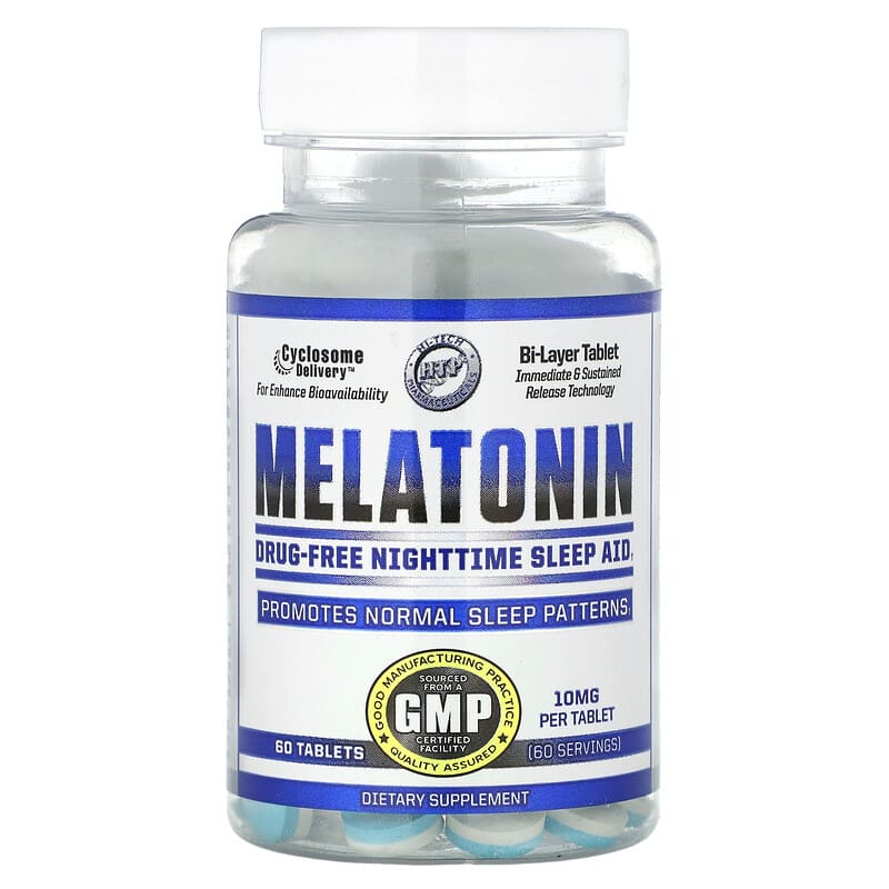 Melatonin 10mg 60 Tablets Hi Tech Pharmaceuticals