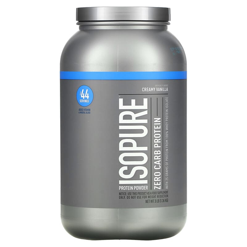 Isopure Zero Carb Protein Powder Creamy Vanilla 3 lb (1.36 kg) | XaXi
