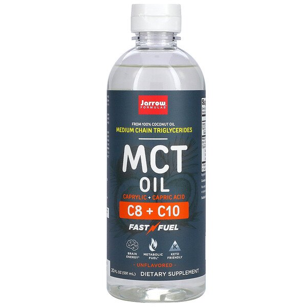 Jarrow Formulas MCT Oil Unflavored 20 fl oz (591 ml) | XaXi