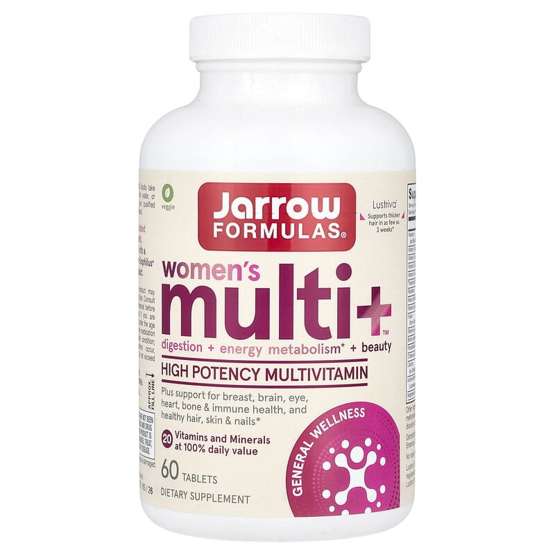 Jarrow Formulas Women's Multi+ 60 Tablets bổ sung vitamin