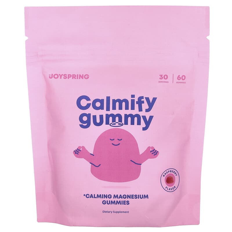 Joyspring Calmify Gummy Raspberry 60 Gummies Bổ Sung Thư Giãn
