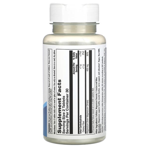 Viên uống Magnesium Citrate 400mg KAL 60 viên