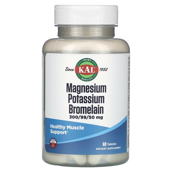 KAL Magnesium Potassium Bromelain 60 viên hỗ trợ sức khỏe