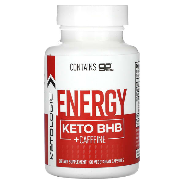 KetoLogic Energy Keto BHB Caffeine 60 Viên Vegetarian