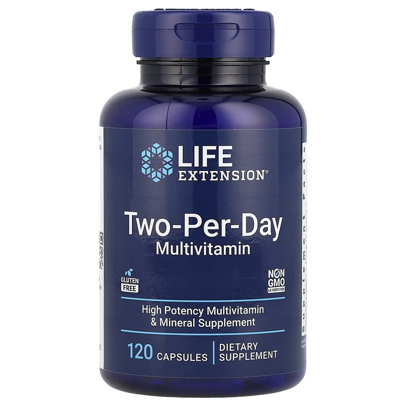 Life Extension Two-Per-Day Multivitamin 120 Capsules