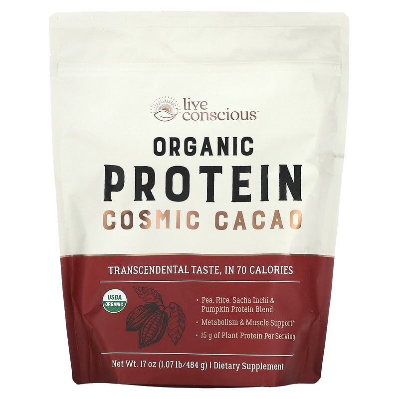 Live Conscious Organic Protein Cosmic Cacao 1.07 Lb 484 g