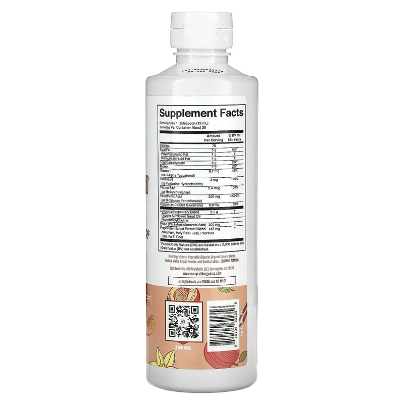MaryRuth's Gray Guard Liposomal Peach Vanilla 450ml