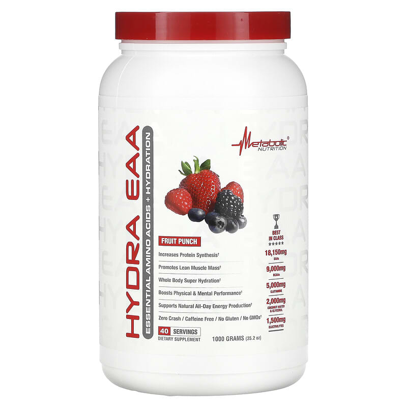 Bột Amino Hydra EAA Fruit Punch 1000g Metabolic Nutrition