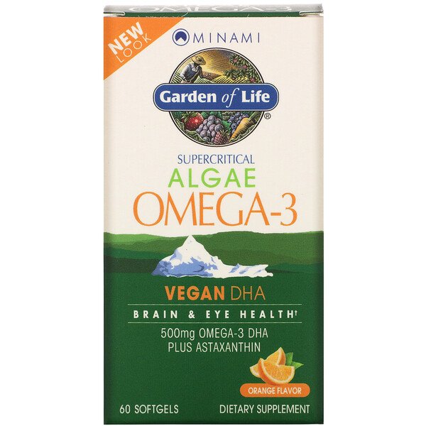 Minami Nutrition Algae Omega-3 Orange 60 Softgels | XaXi