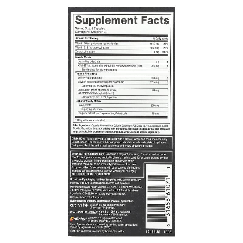 Muscletech Alpha Test Thermo Xtr 90 Capsules Tăng Cường Testosterone