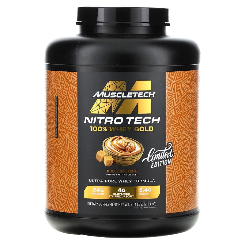 Muscletech Nitro-Tech Whey Gold Dulce De Leche 5.14 lbs
