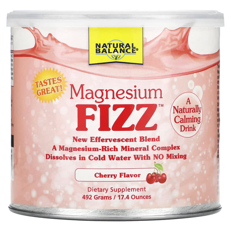 Natural Balance Magnesium Fizz Cherry 17.4 oz 492 g