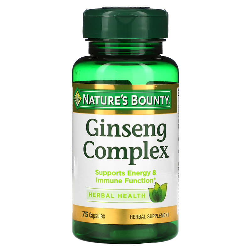 Nature's Bounty Ginseng Complex 75 Capsules | XaXi