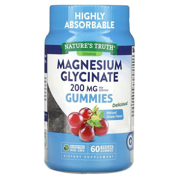 Gummy Magie Glycinate Tự Nhiên 200mg 60 viên