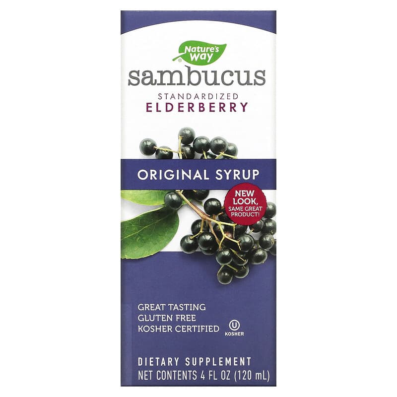 Nature's Way Sambucus Standardized Elderberry Original Syrup 4 fl oz (120 ml) | XaXi