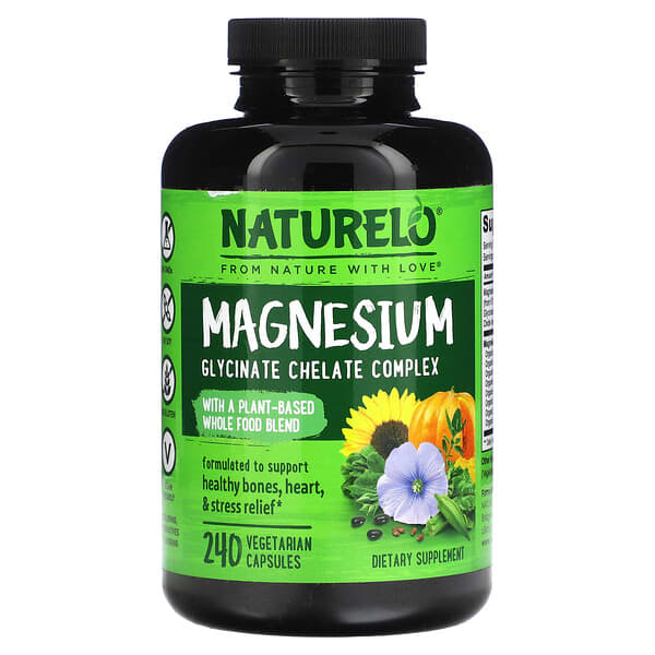 Magnesium Glycinate NATURELO 240 Viên Vegetarian