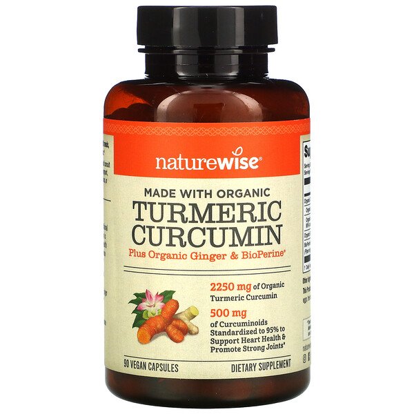 NatureWise Turmeric Curcumin 90 Vegan Capsules | XaXi