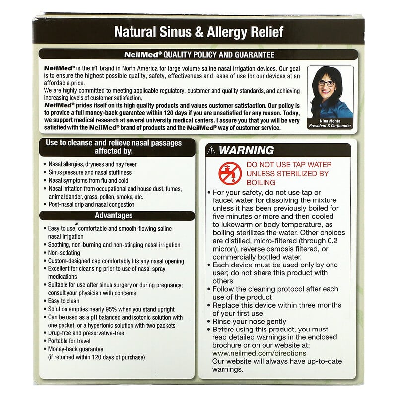 NeilMed Sinus Rinse Xylitol Sinus Rinse Kit 2 Piece Kit | XaXi