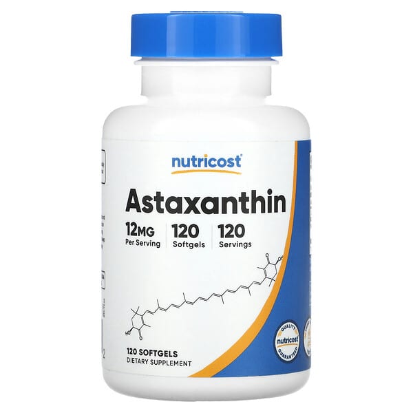Astaxanthin Nutricost 12mg 120 viên hỗ trợ sức khỏe