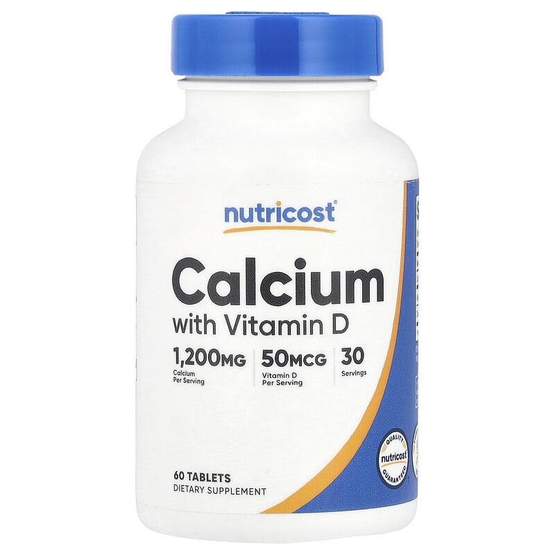 Nutricost Calcium With Vitamin D 60 Tablets Supplement