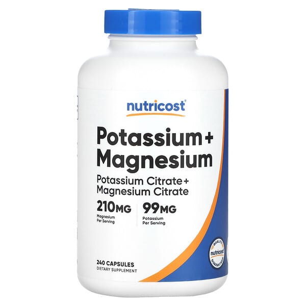 Nutricost Potassium Magnesium 240 viên hỗ trợ sức khỏe