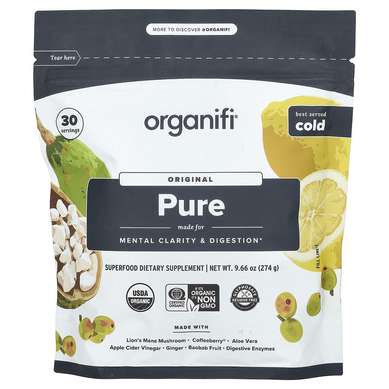 Organifi Original Pure 9.66 oz Bổ Sung Dinh Dưỡng Tự Nhiên