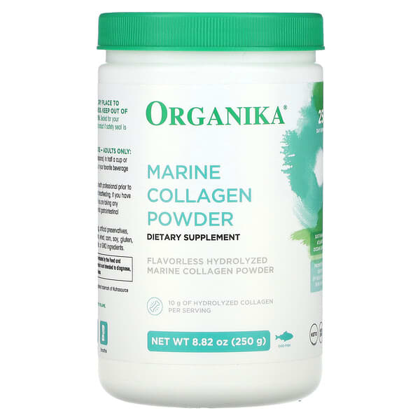 Bột Collagen Biển Organika 250g Tăng Cường Da Khỏe Mạnh