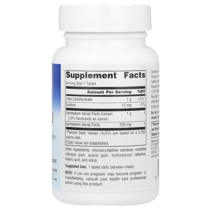 Planetary Herbals Horny Goat Weed 1200mg 30 Tablets