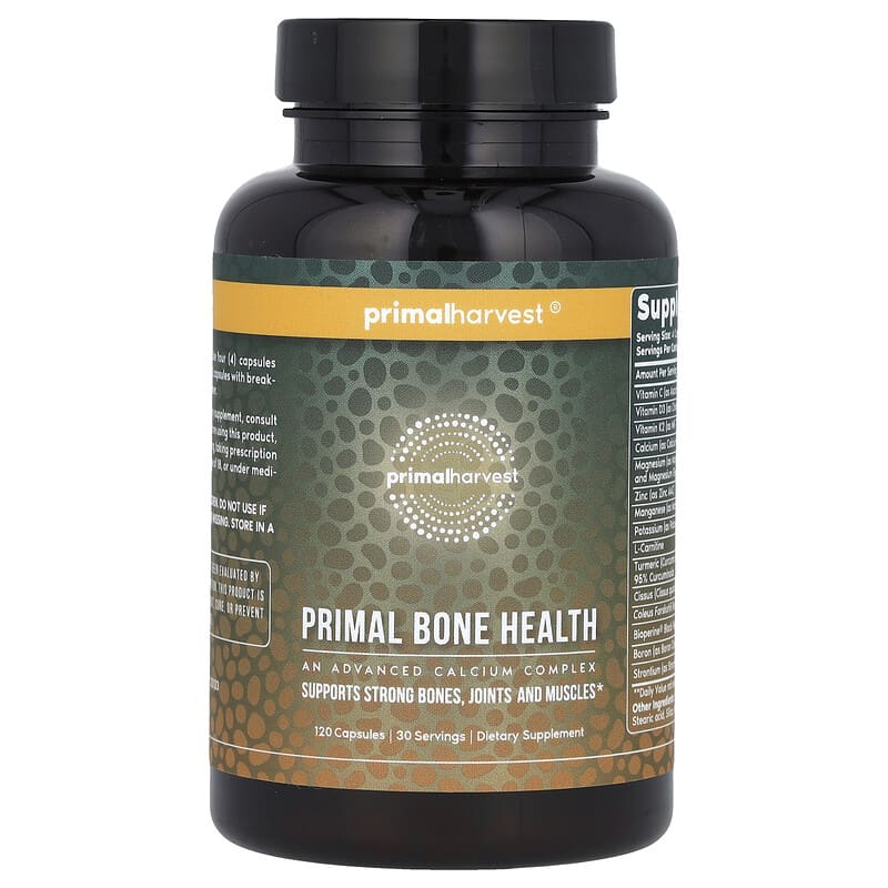 Primal Harvest Primal Bone Health 120 Capsules bổ sung xương khỏe