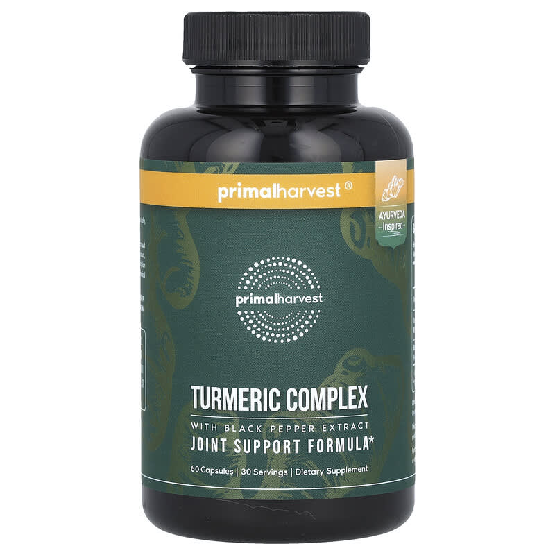 Primal Harvest Turmeric Complex 60 Capsules With Black Pepper